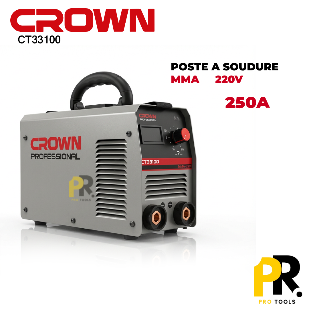 POSTE SOUDURE 220V 250A MMA CROWN | CT33100 جهاز التلحيم – My Store